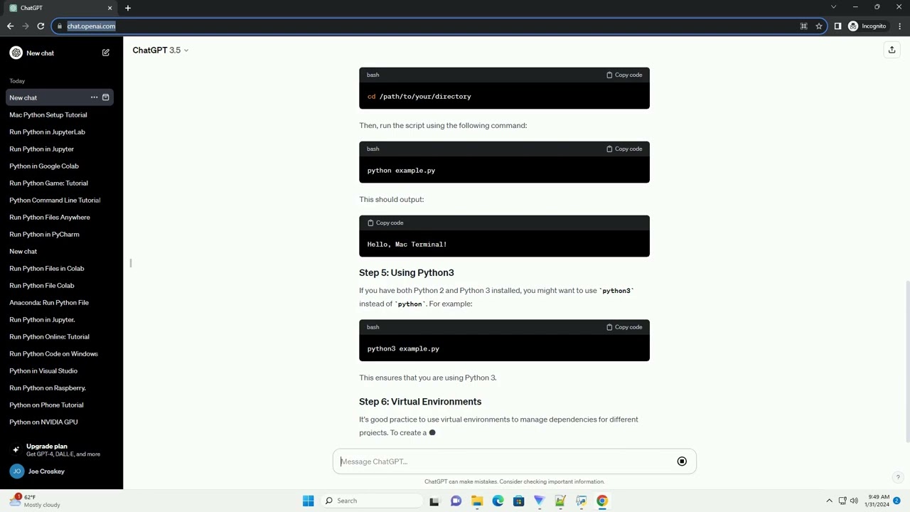 How To Run Python In Mac Terminal YouTube How To Run Python In Mac Terminal YouTube