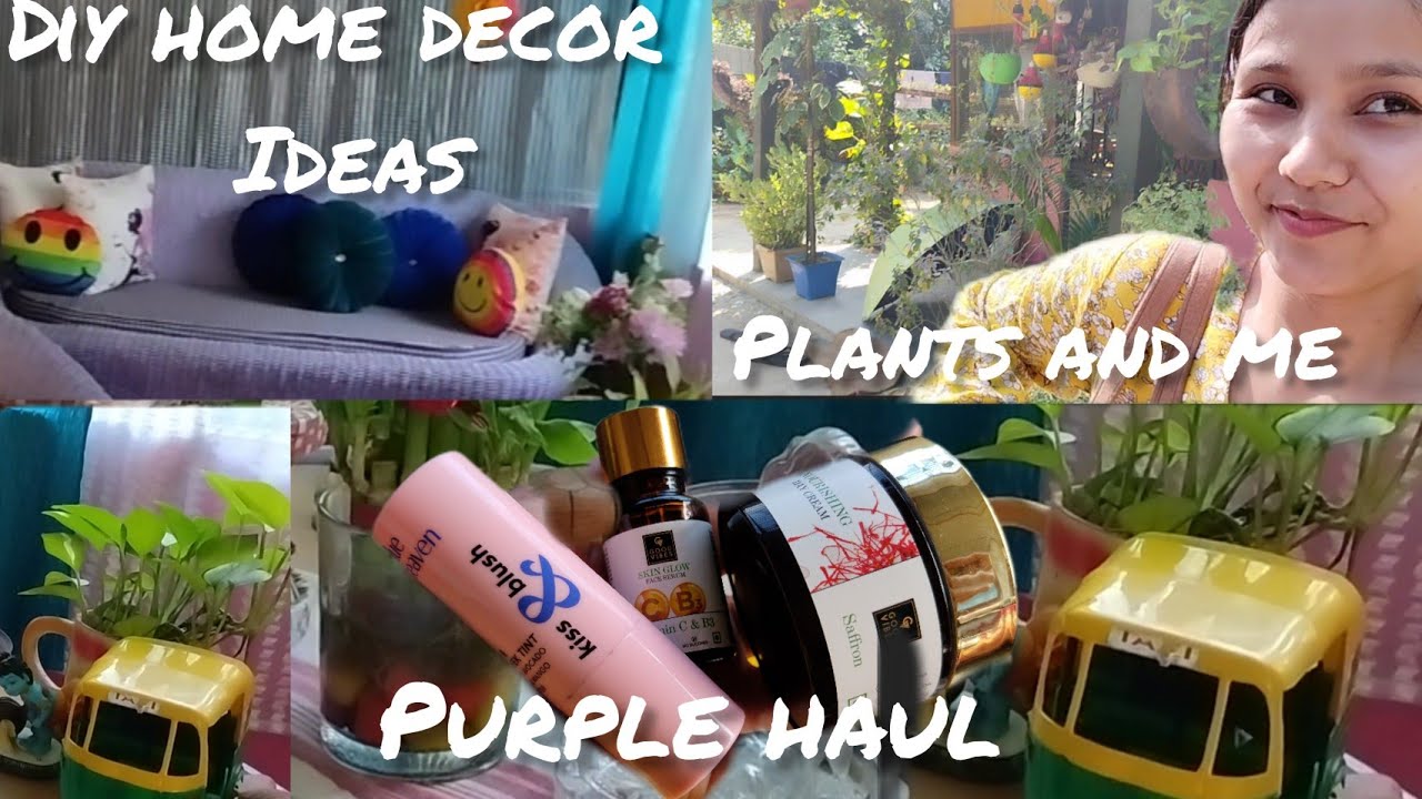 Surprise for my YT family || DIY home decor ideas || mini purple haul ...