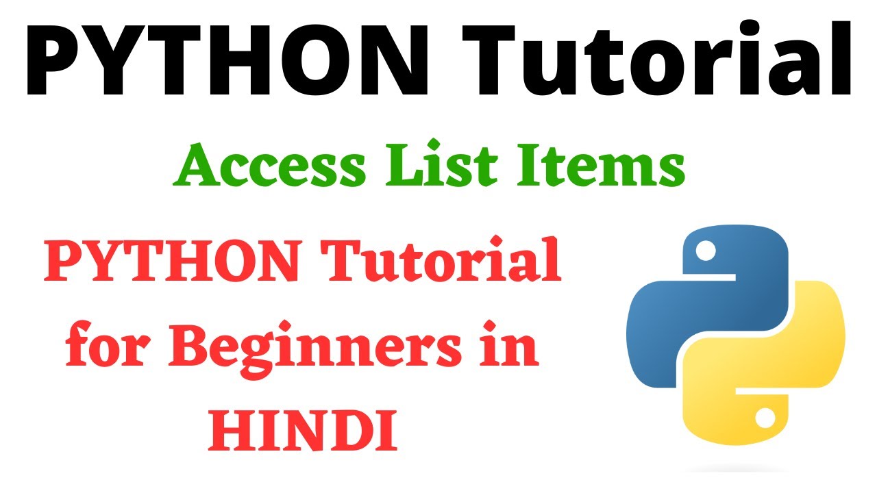 PYTHON Tutorial for Beginners in HINDI | Ch 14 | Python Lists -2| Python Tutorial @learn12cs ...