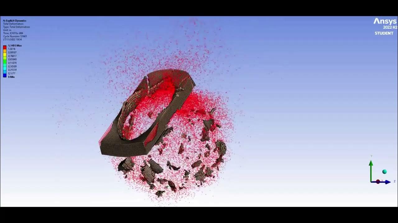 Ansys Simulation of Bullet penetrating through metal sheet | Ansys Bullet Simulation - YouTube