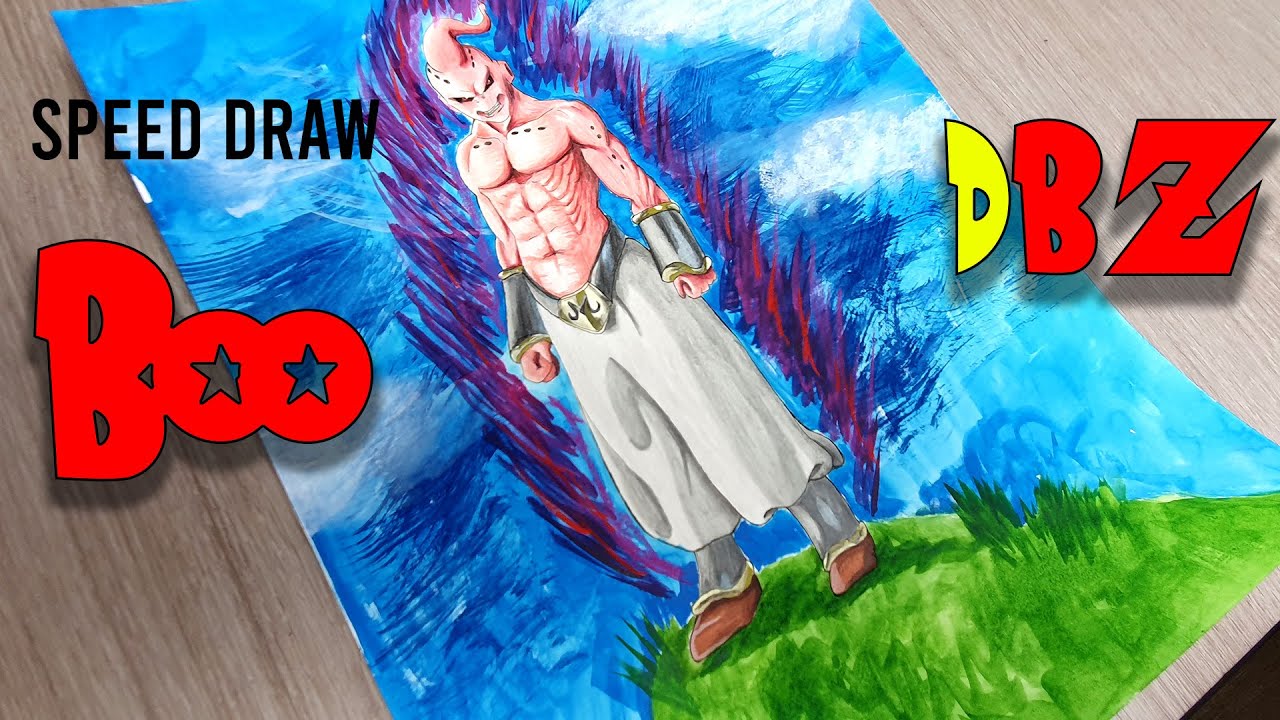 (Speed Draw) Boo de Dragon Ball Z - YouTube
