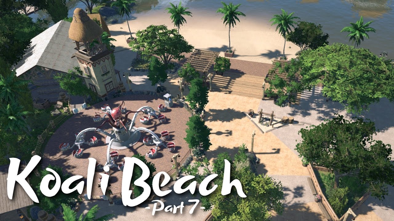 Planet Coaster - Koali Beach (Part 7) - Park Detailing & Volcano (ft ...