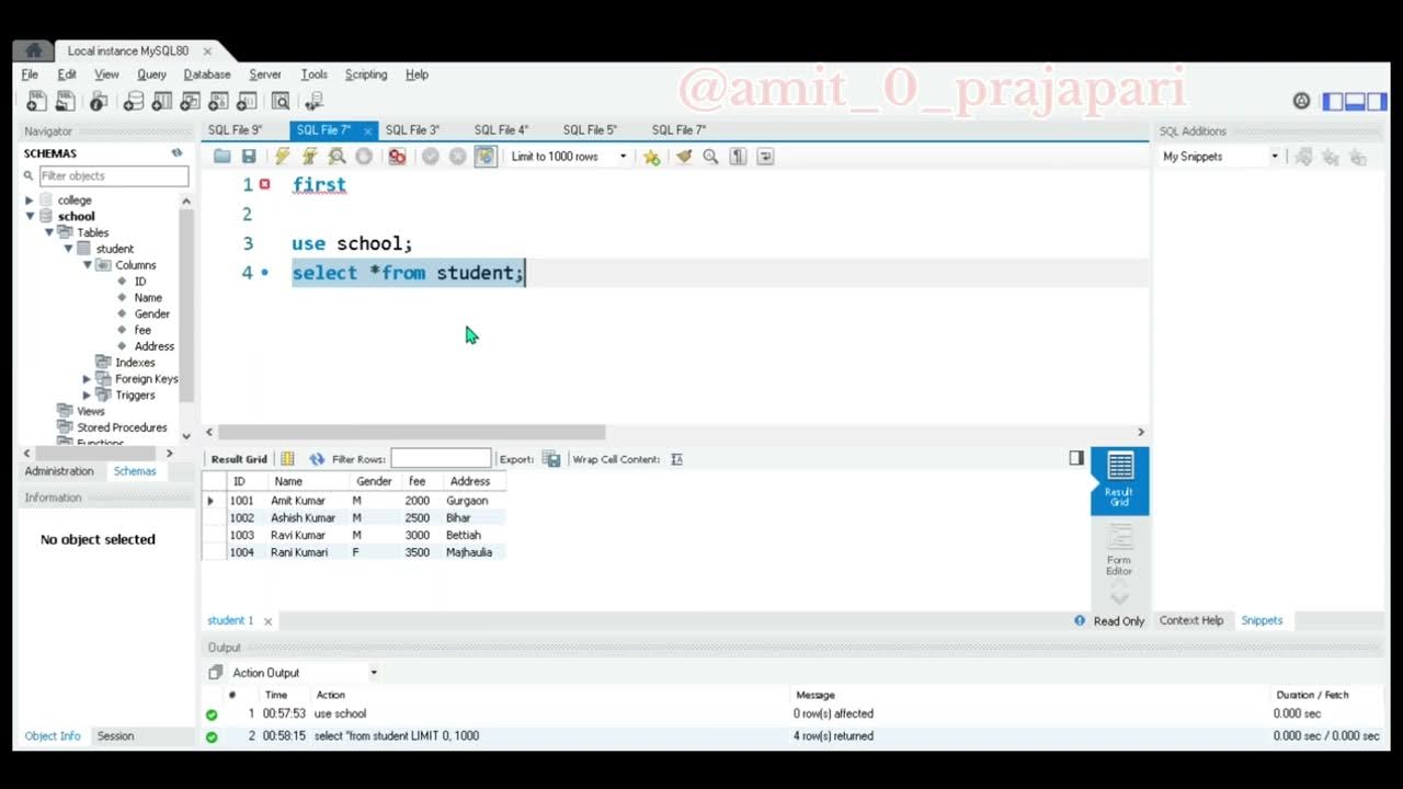 How to see previous created database and table || MYSQL || DBMS - YouTube