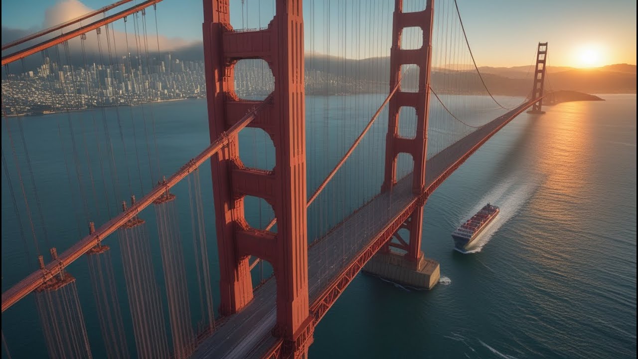 The Golden Gate Bridge Engineering Marvel with Record-Breaking Cables ...