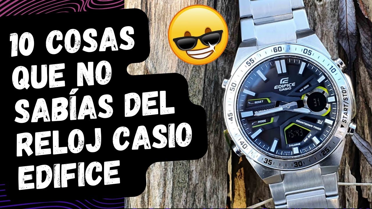 10 cosas que no sabías del reloj Casio Edifice EFV-C110D 1A3 - YouTube