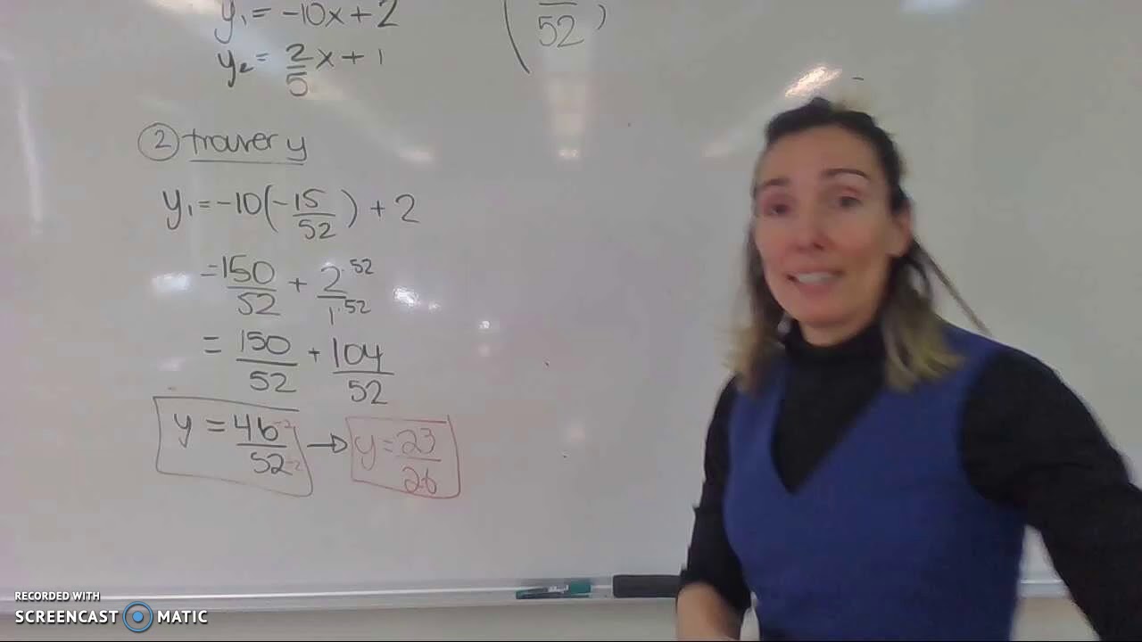 Corrigé ex.2 résolution algébrique de système d'équations - YouTube