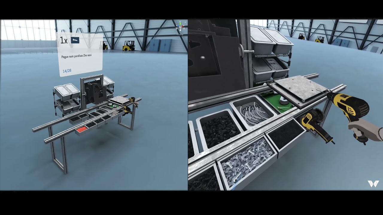Virtual Reality Factory Assembly Training v.2 - YouTube