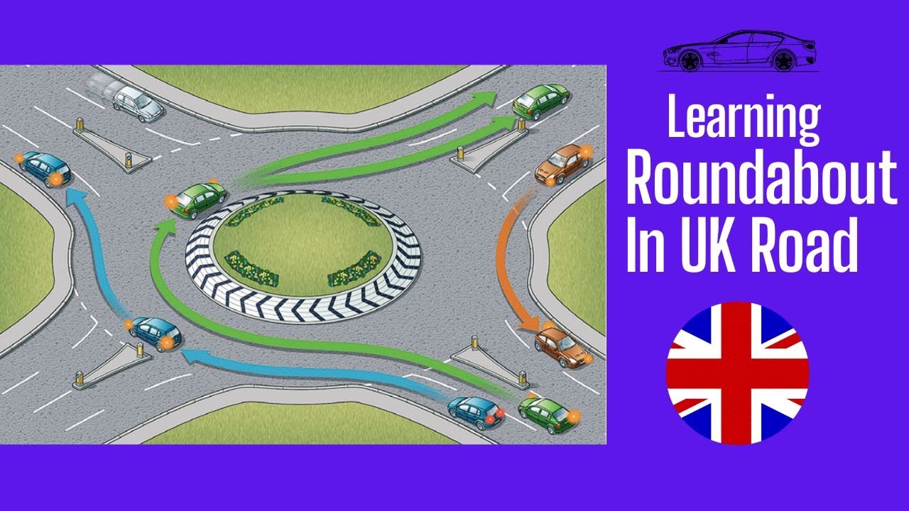 Learning Roundabout In UK Road. - YouTube