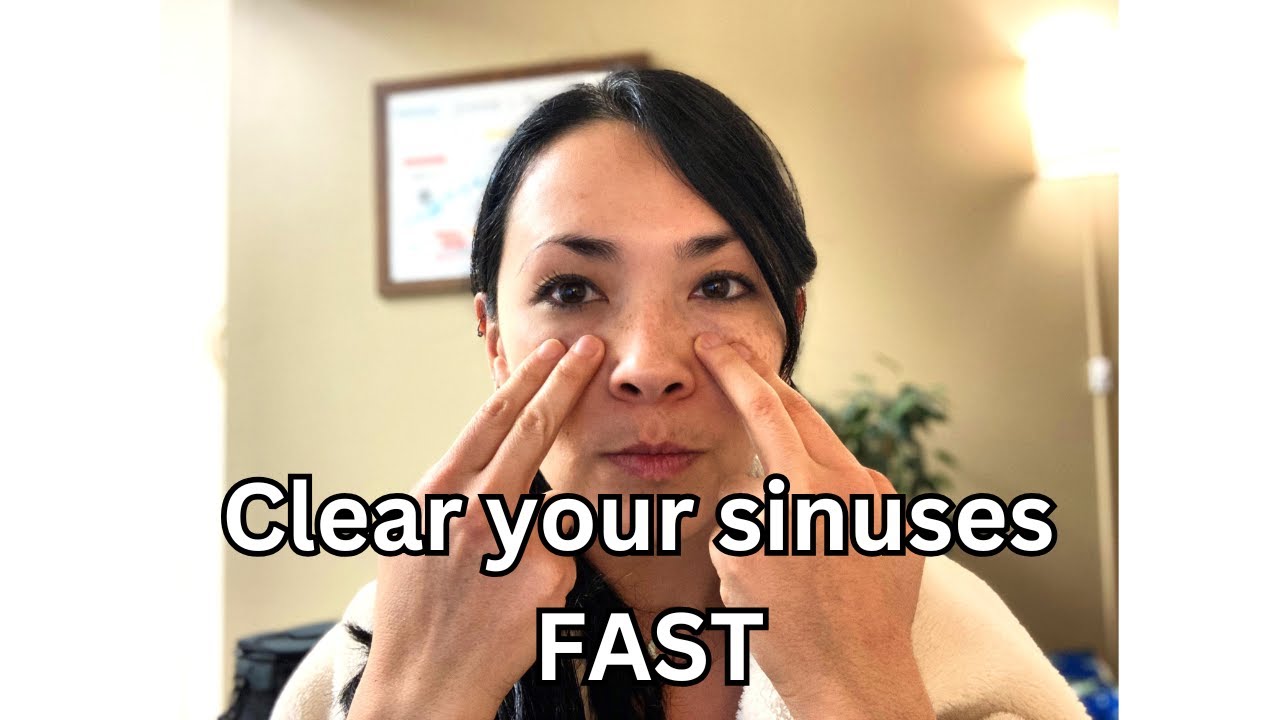 Follow-along Sinus Massage - clear your sinuses and start breathing ...