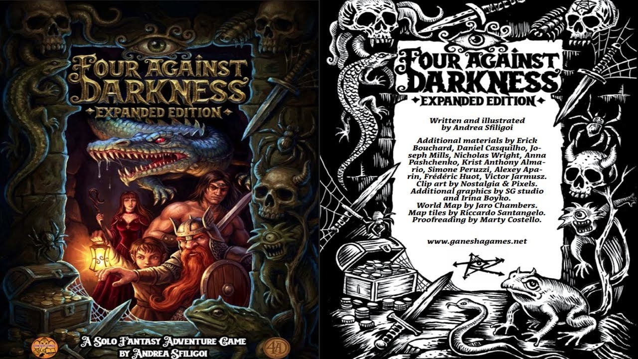 Four Against Darkness Expanded Edition - Solo Dungeon Delving TTRPG ...