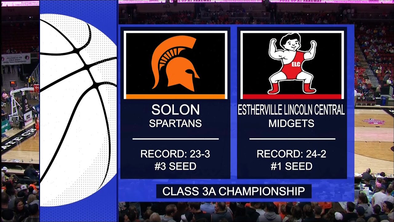 Class 3A - Estherville Lincoln Central Midgets vs. Solon Spartans - YouTube