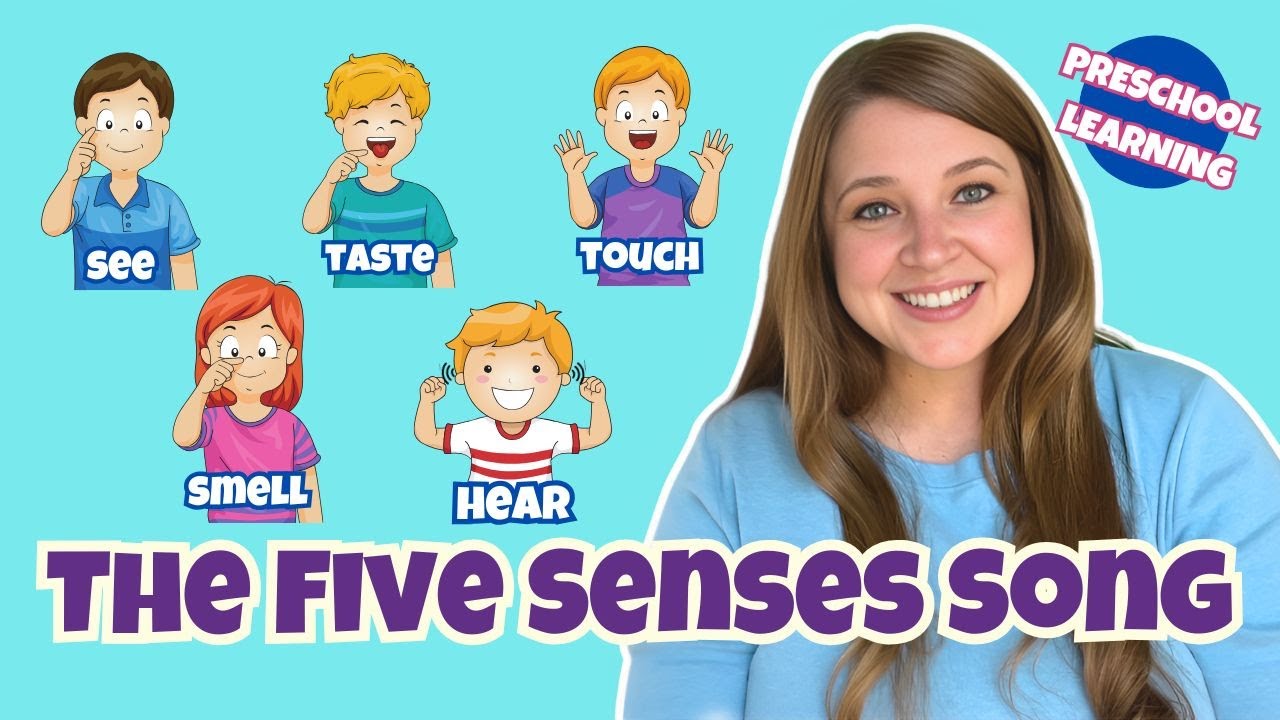 5 Senses Song 🎶Preschool Learning Kids Songs with Ms Jessica - YouTube