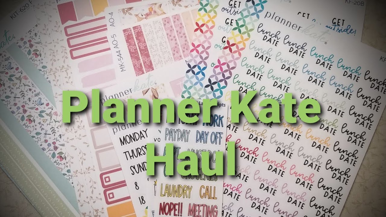 Planner Kate Haul (May) - YouTube