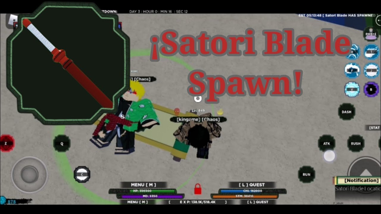 Ubicación Satori Blade | Shindo Life 2 - YouTube