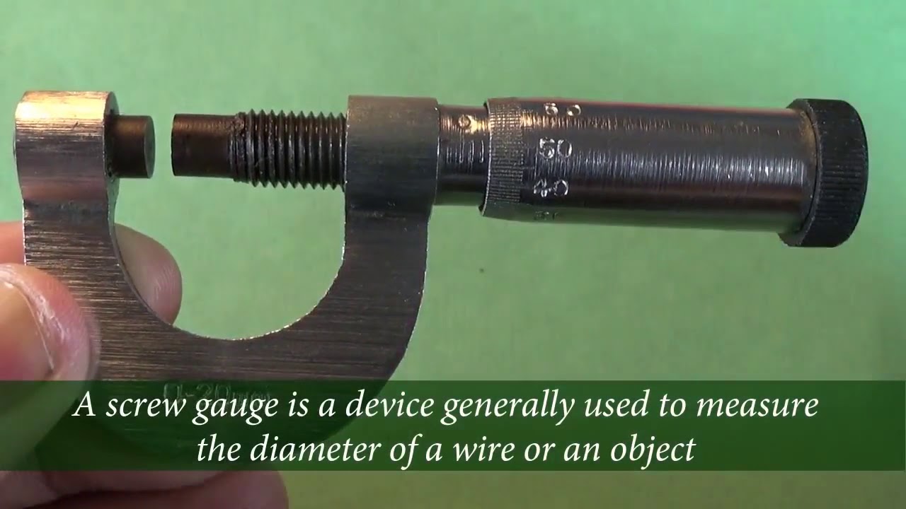 How to use screw guage - YouTube
