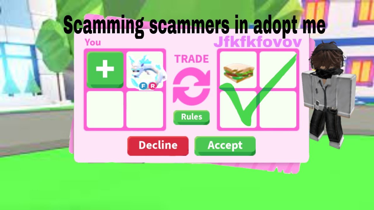 Scamming scammers in adopt me - YouTube
