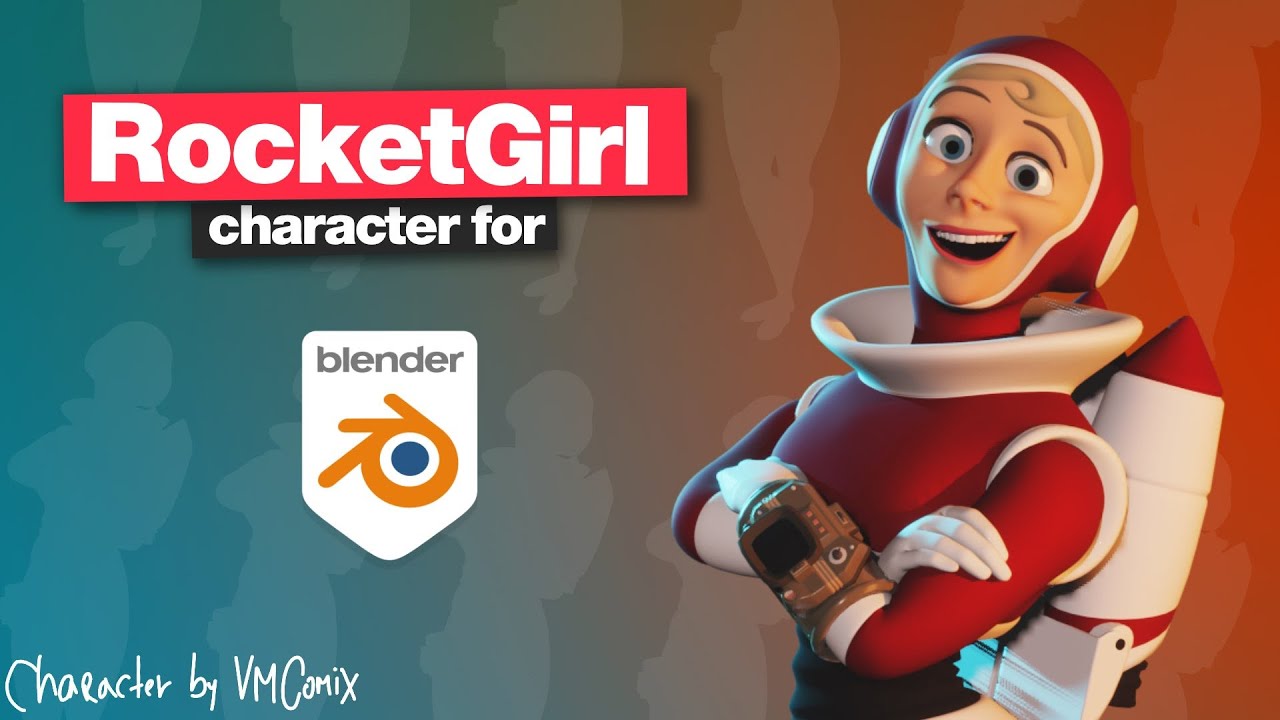 Rocket Girl Character for Blender 2.9 [ FREE! ] - YouTube
