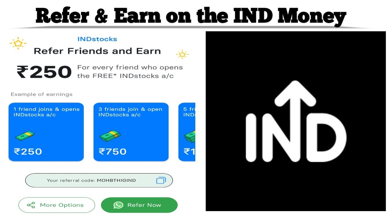 How to Refer and Earn ₹1250 every month on the IND Money App | Techno ...