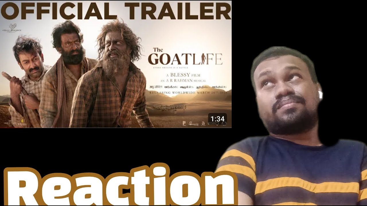 #aadujeevitham - The Goat Life Trailer Reaction | @ARRahman ...