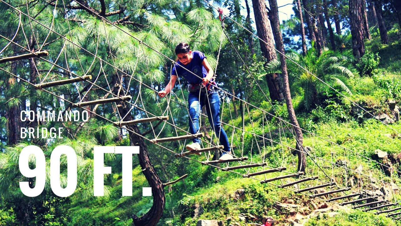 Commando Bridge | Camp Roxx | Adventure Camp Near Delhi - YouTube