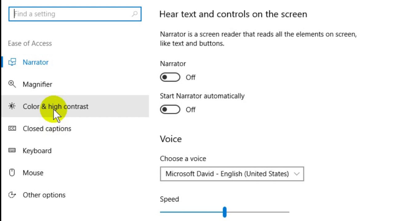 Cara Mengatur Kontras dan Warna di Windows 10 - YouTube