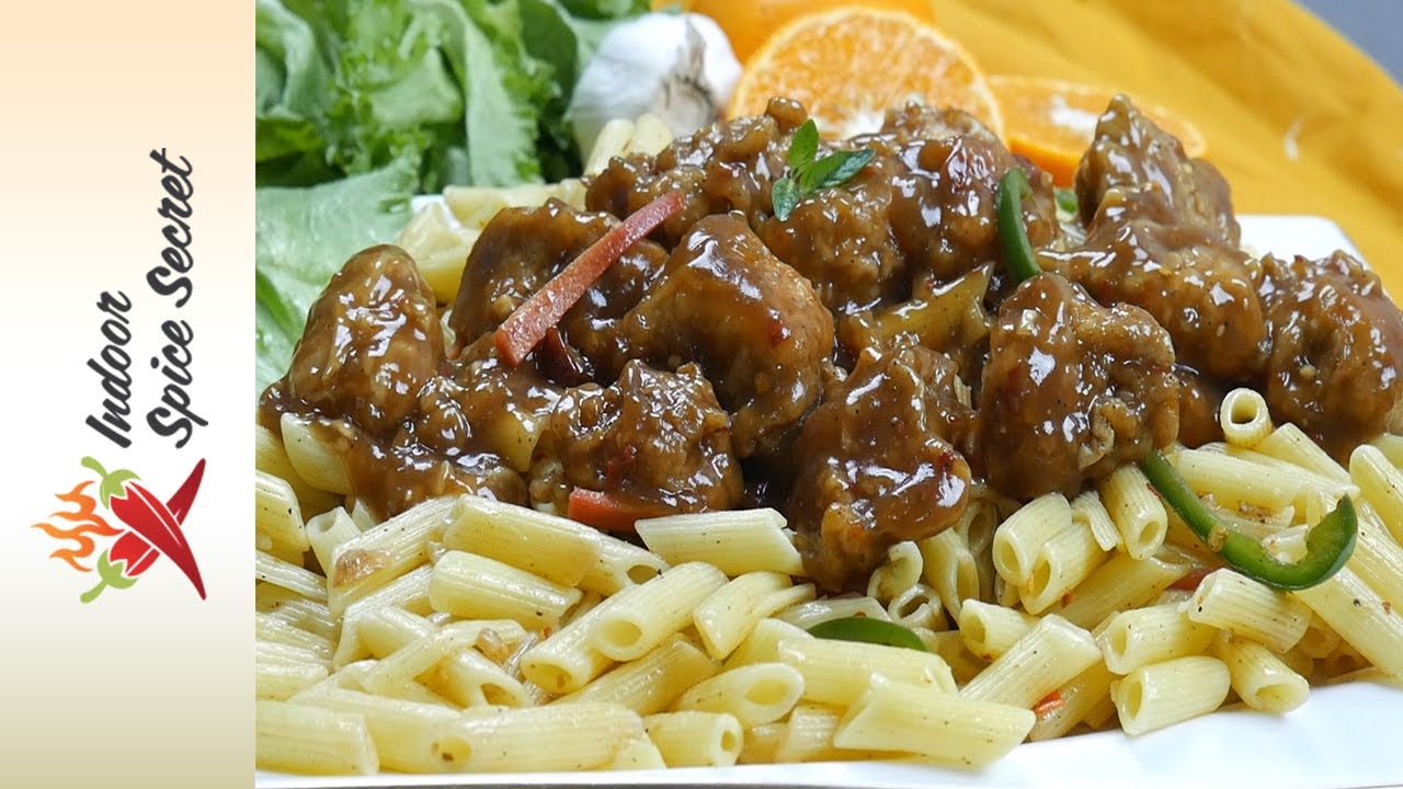 Orange Chicken with Spicy pasta | Orange chicken | Orange Chicken Pasta ...