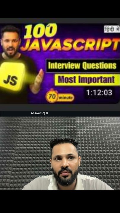 JavaScript Interview Question in Hindi # What is null + null in JS? 🤔 - YouTube