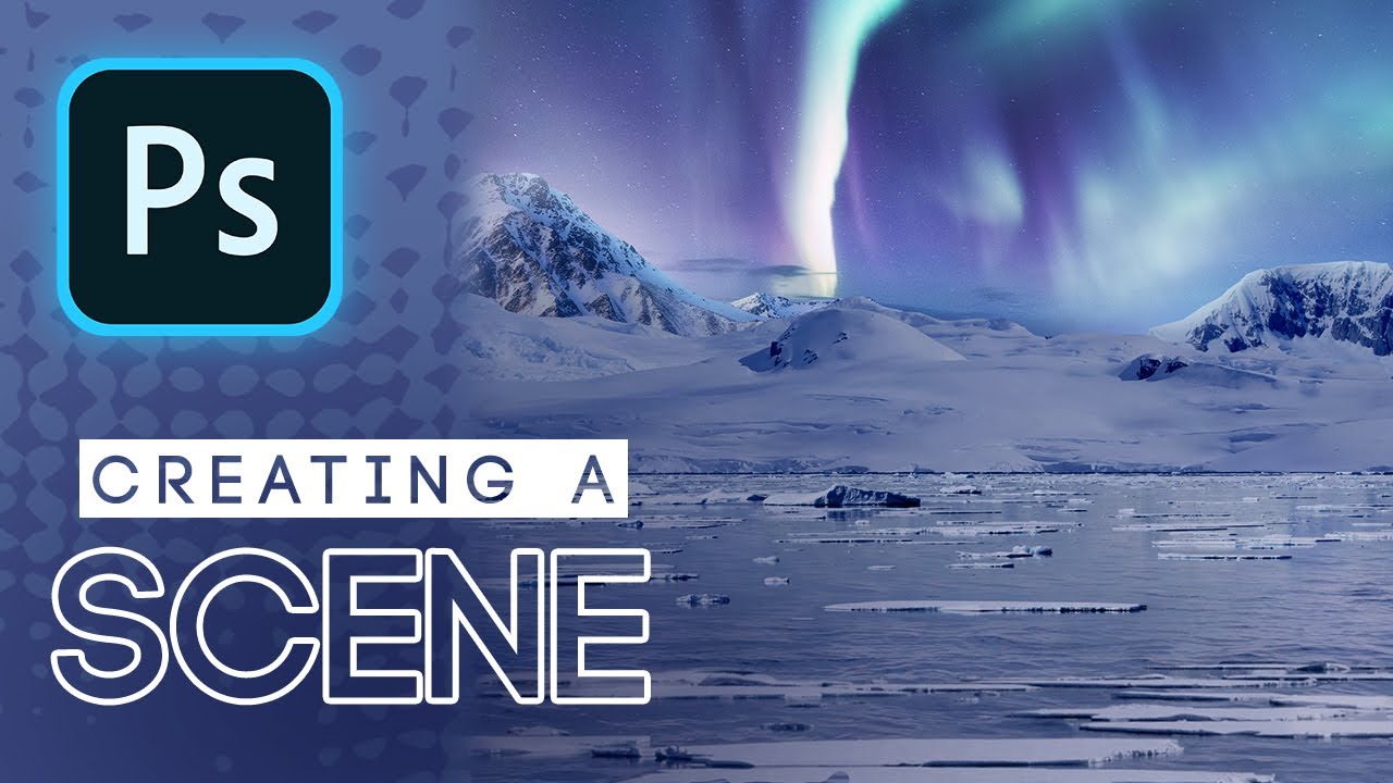 Creating a Scene in Photoshop Tutorial | Arctic Scene Episode 1 - YouTube