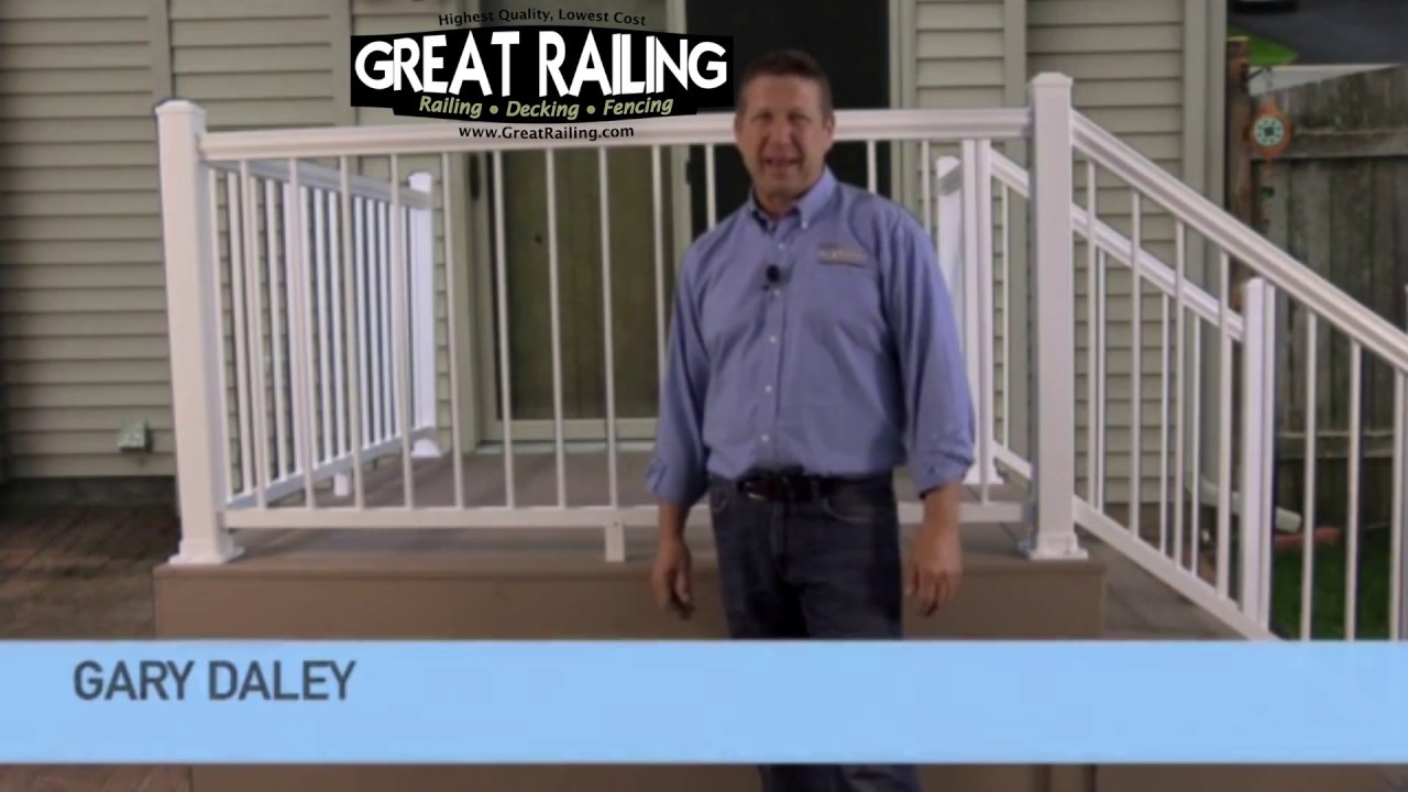 How to install Aluminum Picket railing. Easy Railing to install. - YouTube