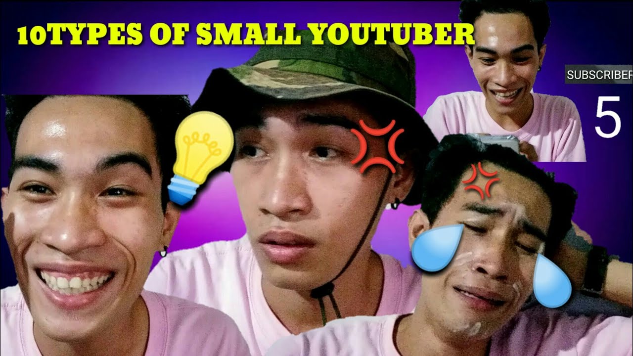 10TYPES OF SMALL YOUTUBERS!😂 - YouTube