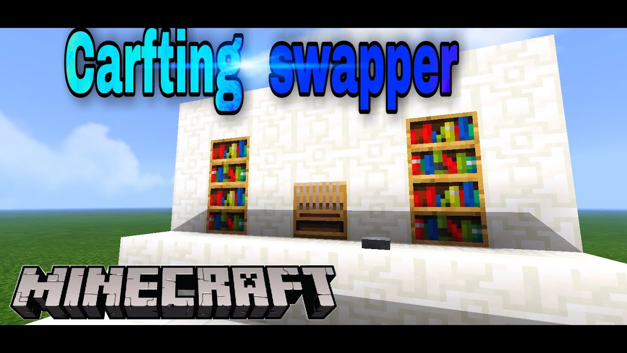 How to make crafting swapper in Minecraft Mobile #3 - YouTube