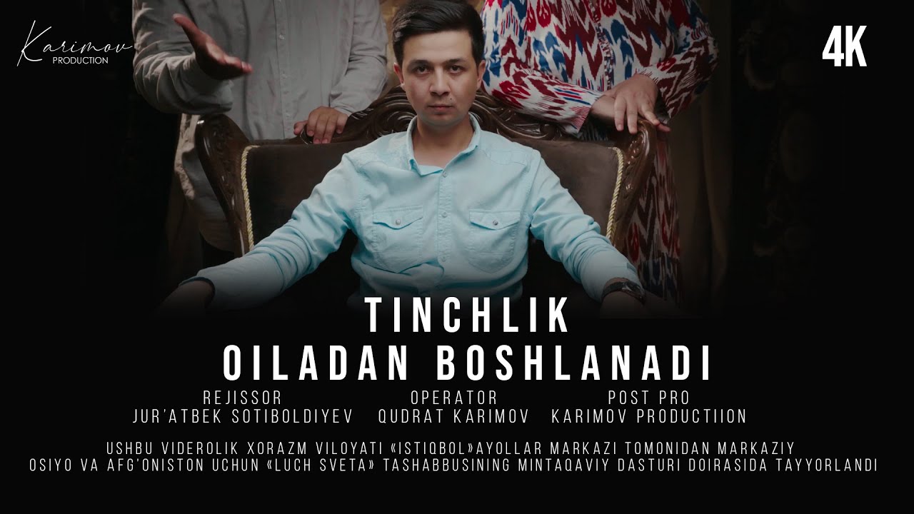 Oila haqida ijtimoiy rolik! "Tinchlik oildan boshlanadi" #film #oila # ...