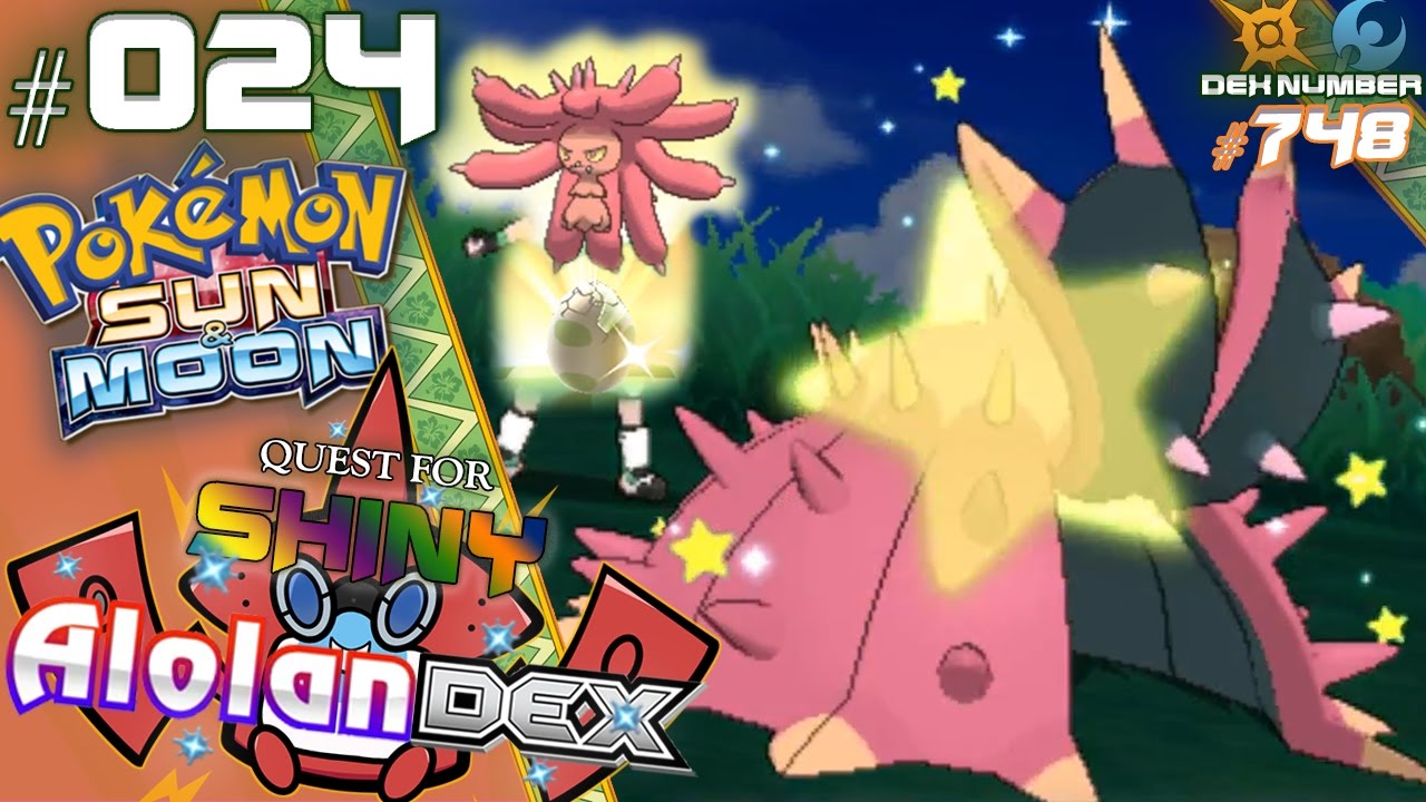 EPIC SHINY TOXAPEX! #748 | 24/103 Quest for SHINY AlolanDex! - YouTube