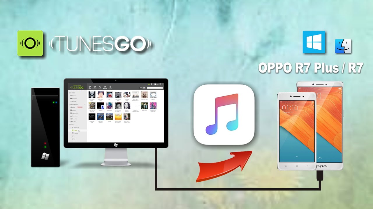 How to Transfer Music from Windows to OPPO R7 Plus / R7, Import Songs ...