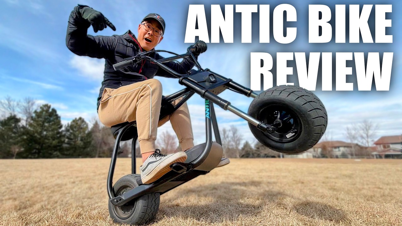 Antic Bike Review: This Self-Wheelie Mini Bike is FUN and FAST - YouTube