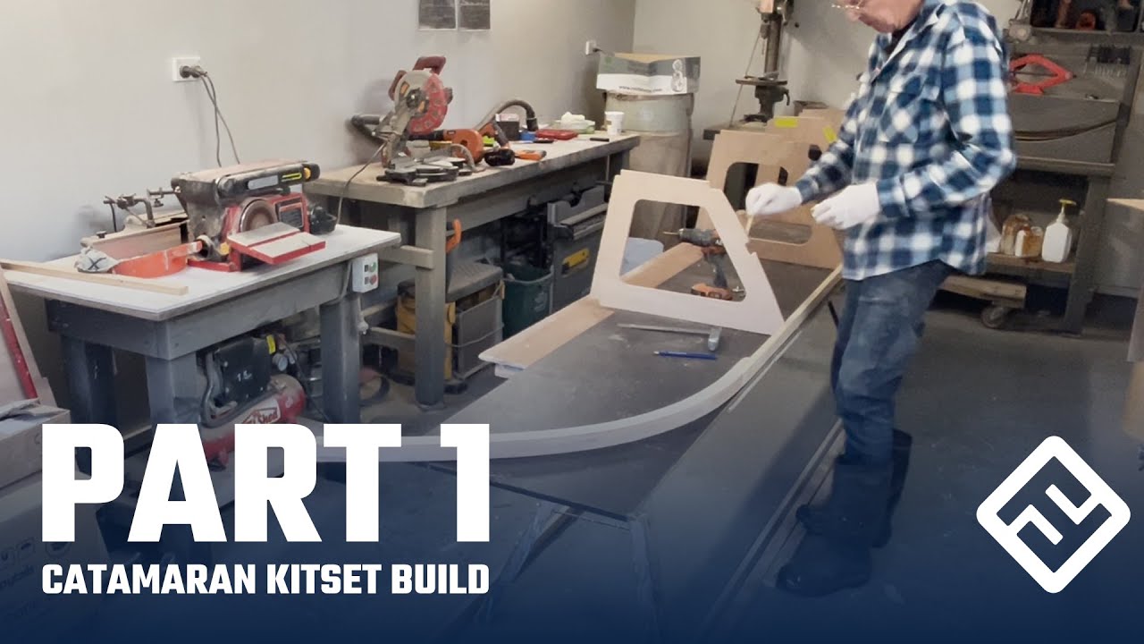 DIY Catamaran boat building Part 1 - Form and Float - YouTube