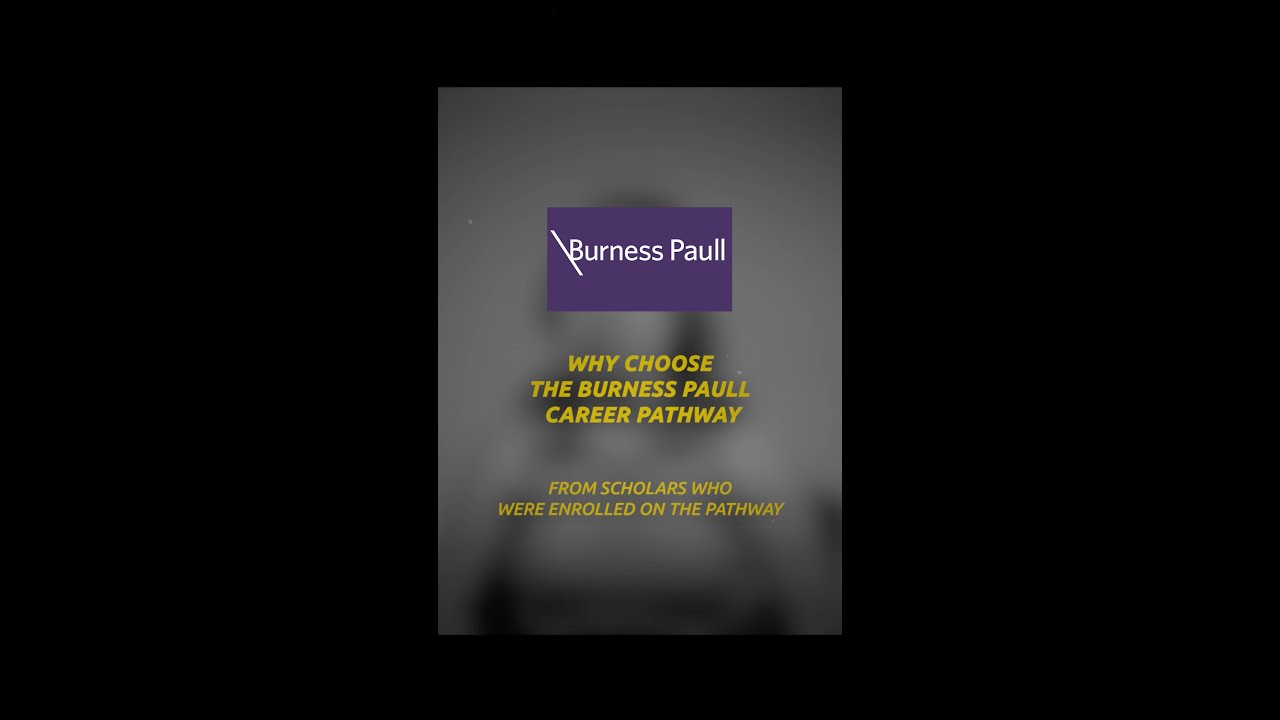 Why Choose the Burness Paull Career Pathway - YouTube