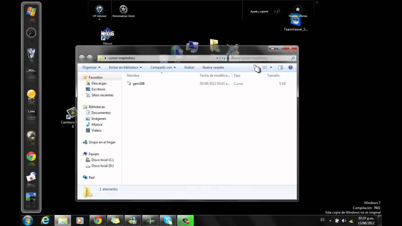 Como obtener el cursor de maplestory - YouTube