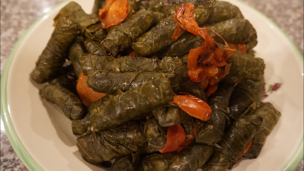 HOW TO MAKE THE BEST STUFFED GRAPE LEAVES - WARAK DAWALI - MEAT AND ...