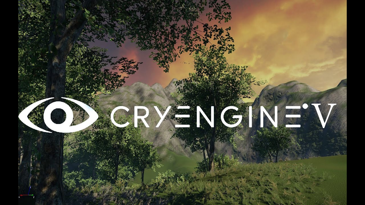 Cryengine V (Cryengine 5) #8 Добавление растительности и ее настройка ...