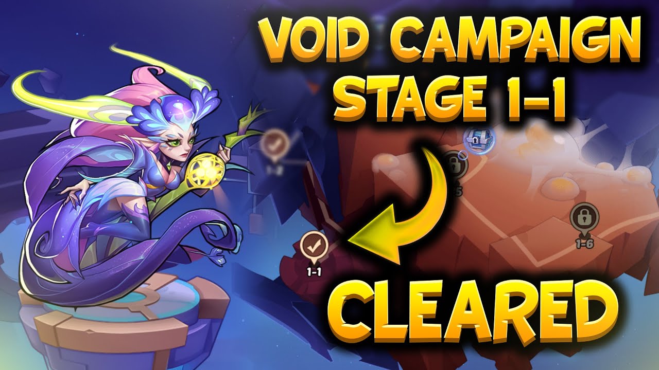 Void Campaign 1-1 Clear Guide (1-1-1 to 1-1-10) - Idle Heroes - YouTube