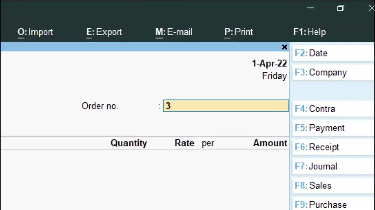 Purchase Order Explained in Tally Prime@COMPUTEREXCELSOLUTION - YouTube