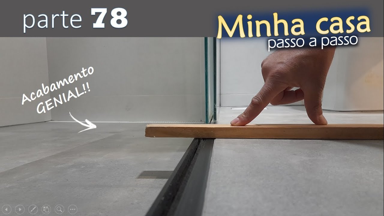# 78 - Trilho do BOX EMBUTIDO em banheiro / Genial !!! - YouTube