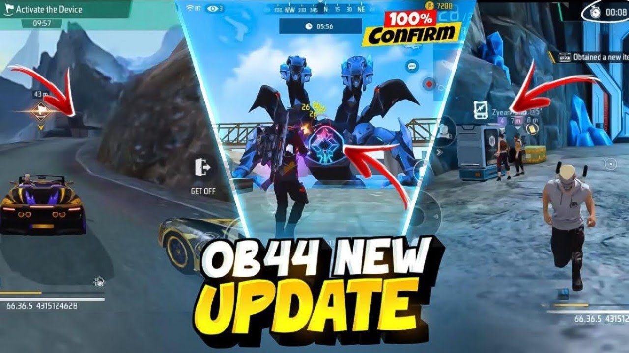 FREE FIRE OB 44 UPDATE - TOP FEATURES| FREE FIRE NEW UPDATE| OB 44 UPDATE FREE FIRE|FREE FIRE ...