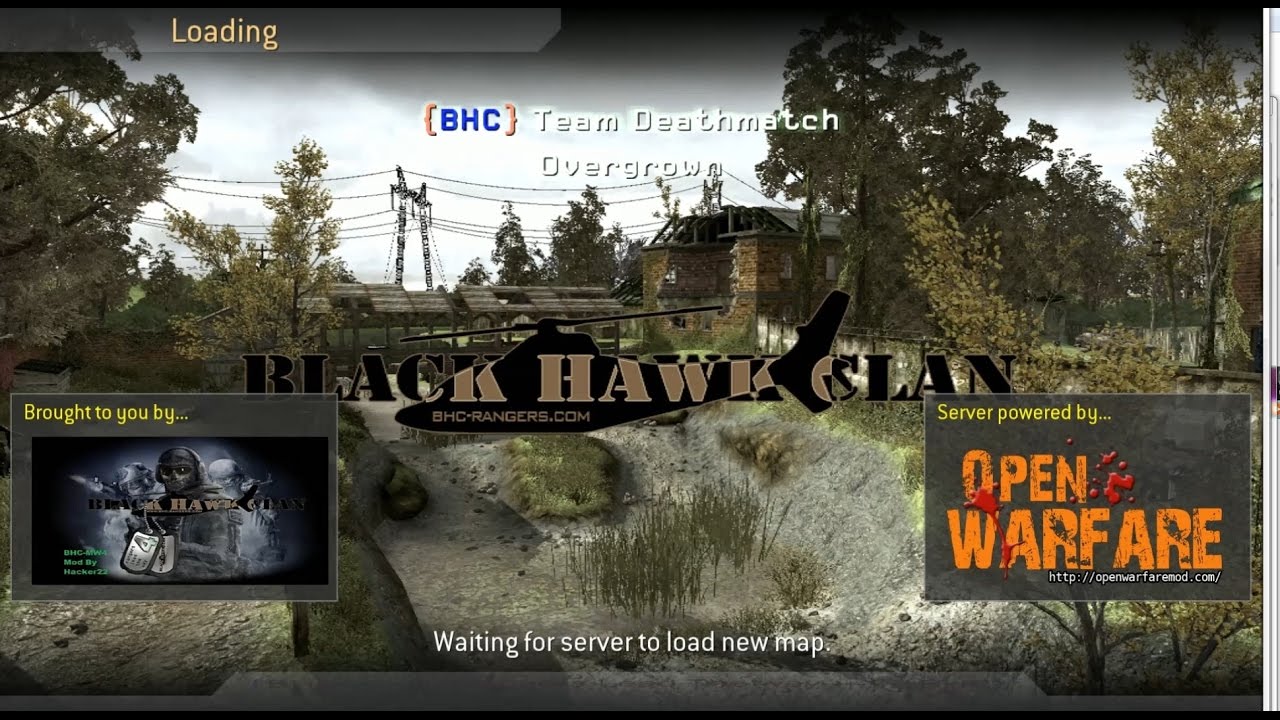 BHC Rangers MW4 Mod For Cod4, Gameplay map mp_overgrown - YouTube