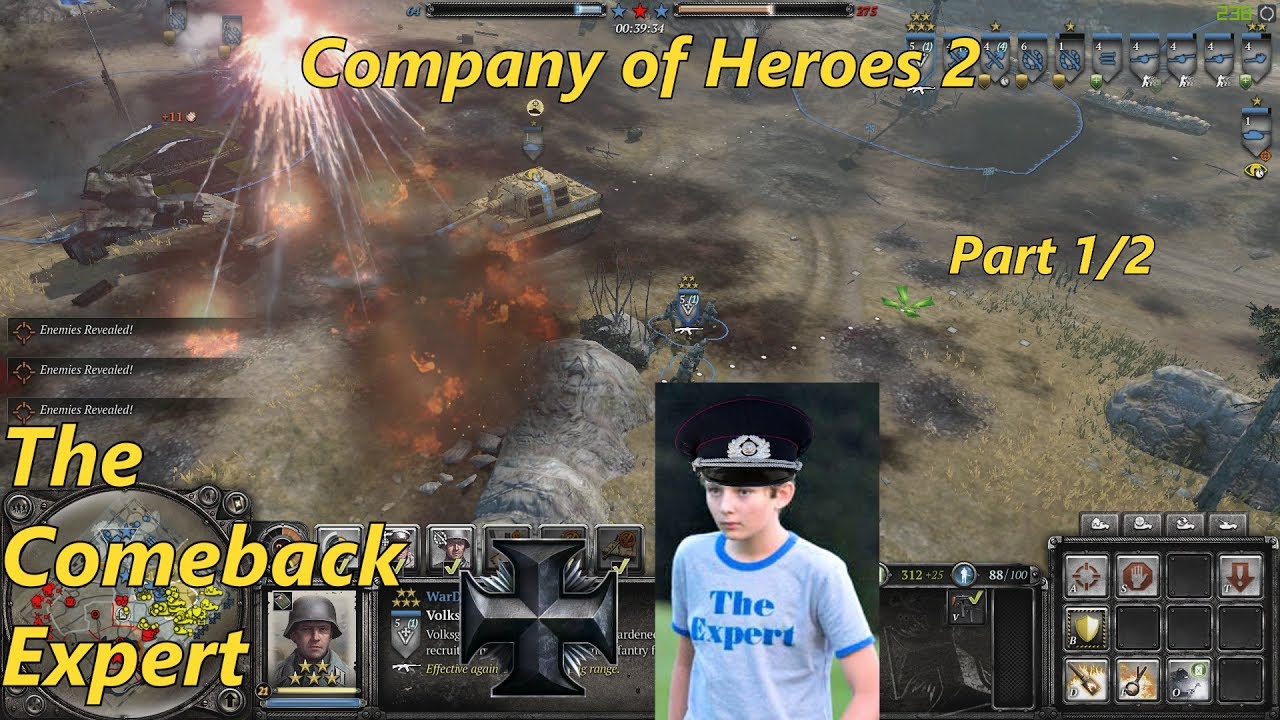COH2: The Comeback Expert (4v4 Multiplayer) (Part 1/2) - YouTube