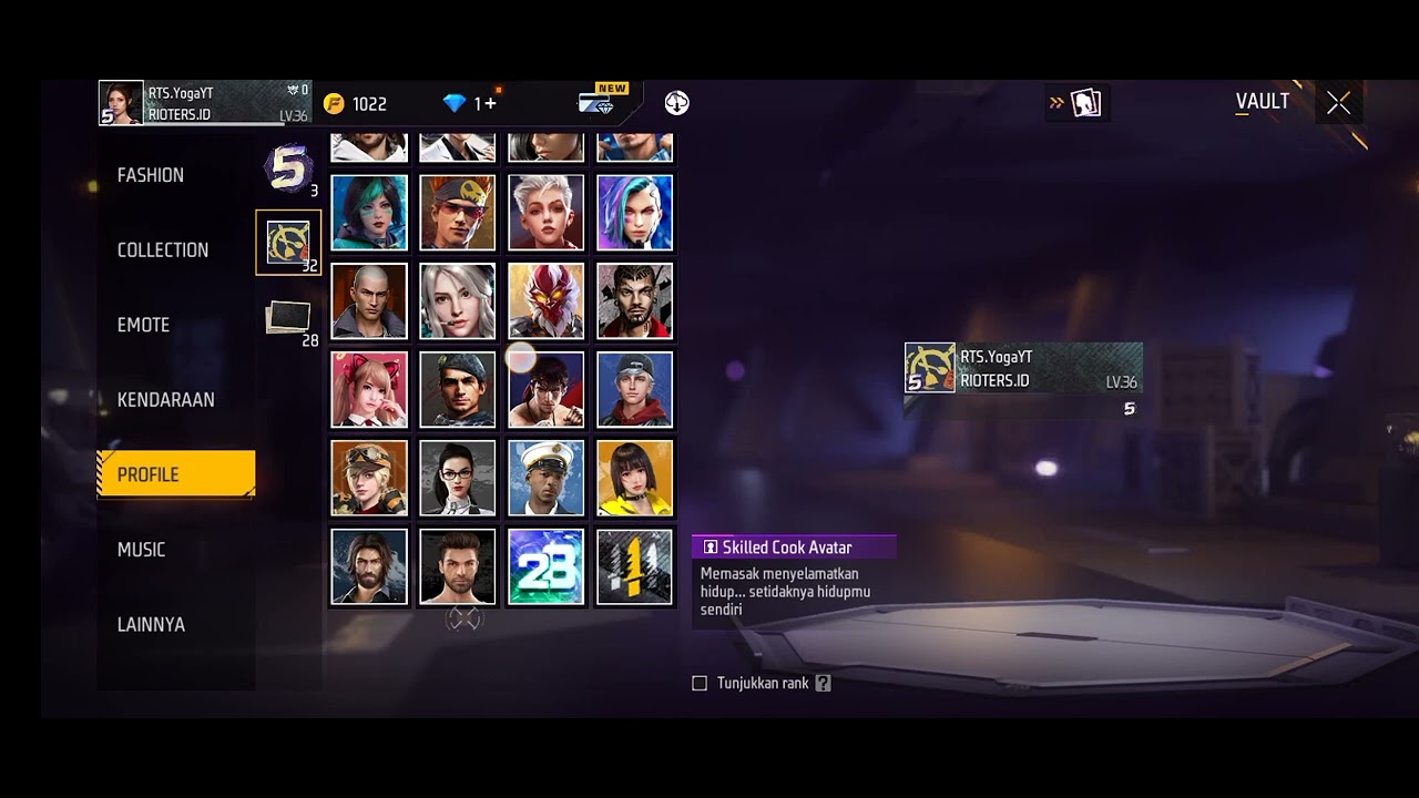 JUAL AKUN FF HARGA 5K/7K - YouTube