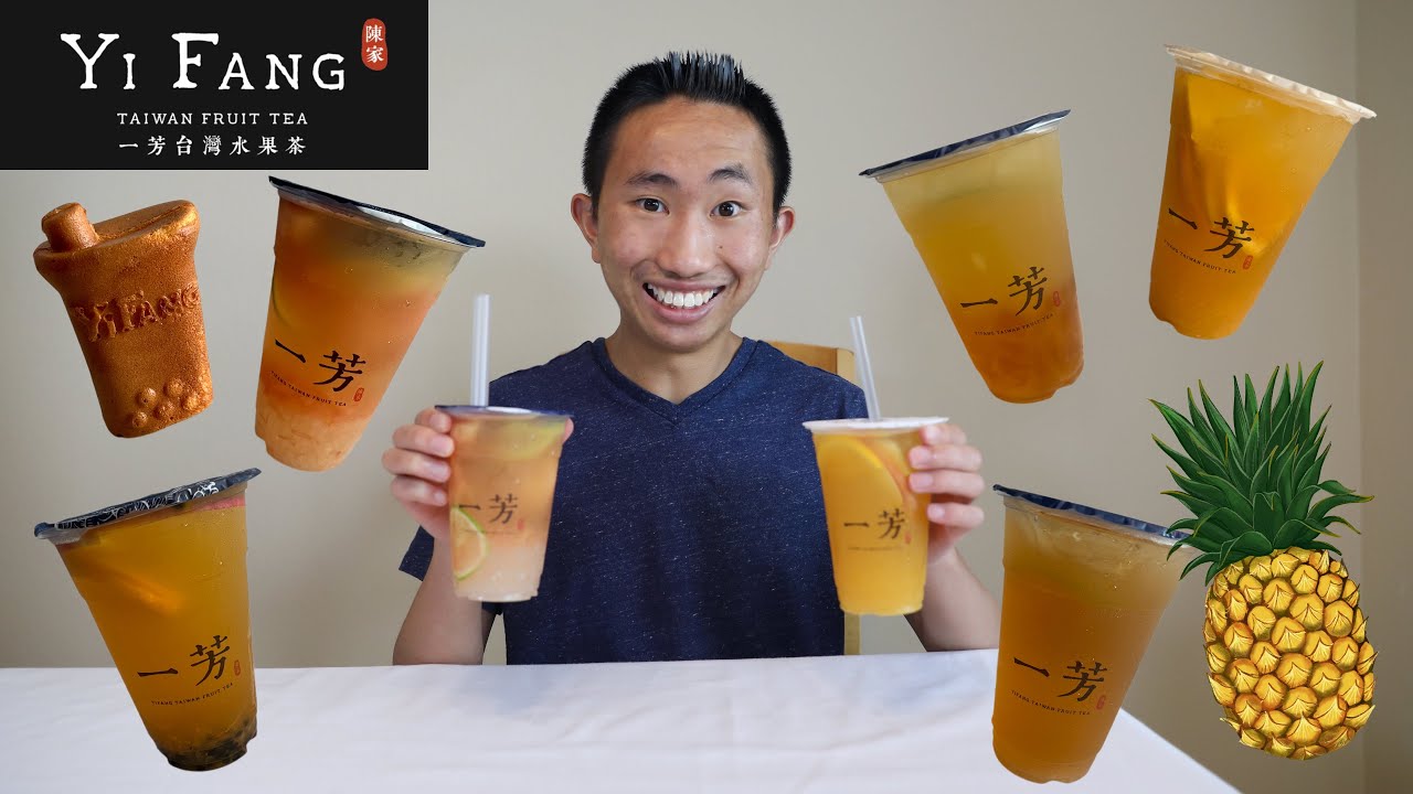 Trying EVERY Fruit Tea At Yi Fang!!! - YouTube