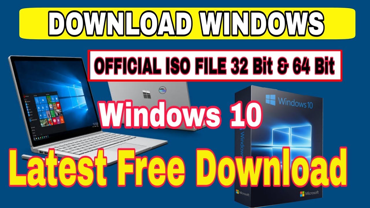 How to download Latest windows 10 ISO Image | 64 Bit and 32 Bit | 2020 ...