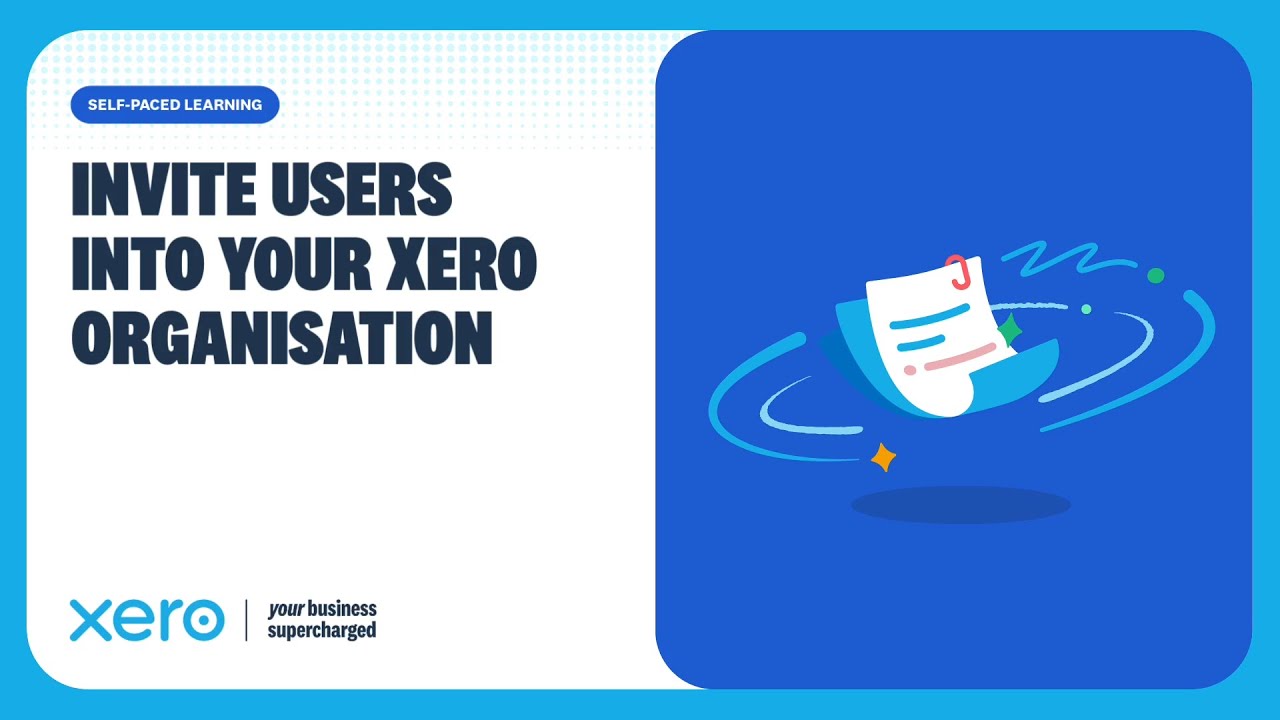 How to invite a new user to your Xero organisation - YouTube